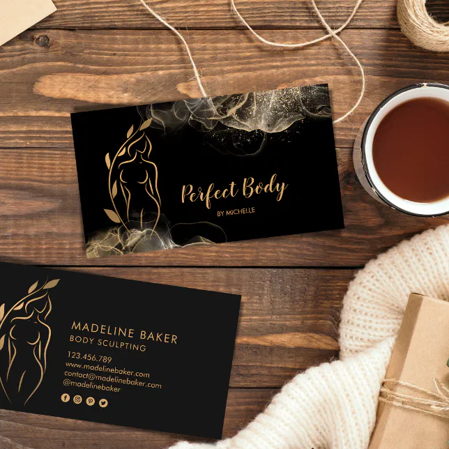 Body Sculpting Wellness Cosmetics Beauty Spa Busin Business Card | Zazzle