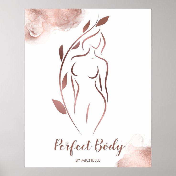Body Sculpting Wellness Cosmetics Beauty Spa Busin Poster | Zazzle