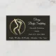 Body Shaping Sculpting Massage Care Qr Logo Black Business Card | Zazzle