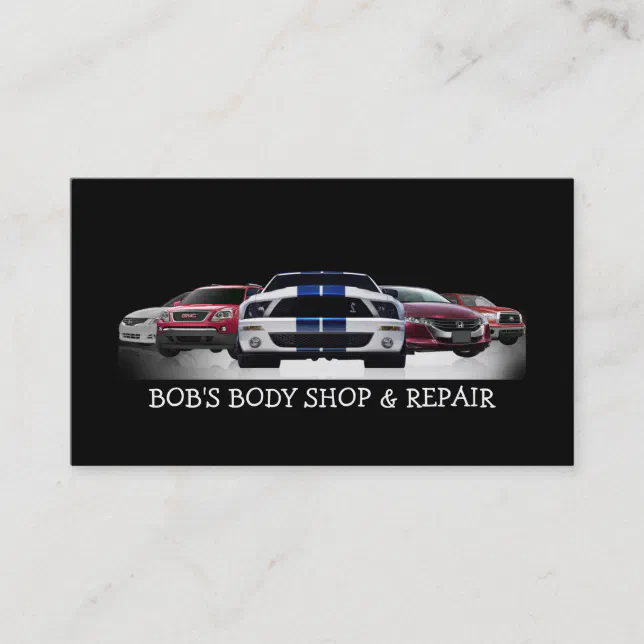 Body Shop and repair business card | Zazzle