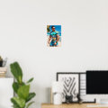 Bodybuilder Model at Hawaii Beach Poster | Zazzle