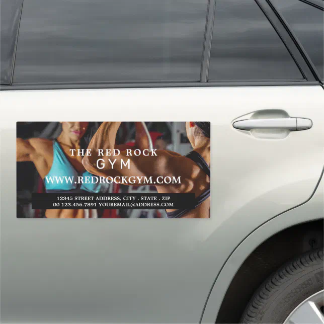 Bodybuilder, Personal trainer, Gym Car Magnet | Zazzle