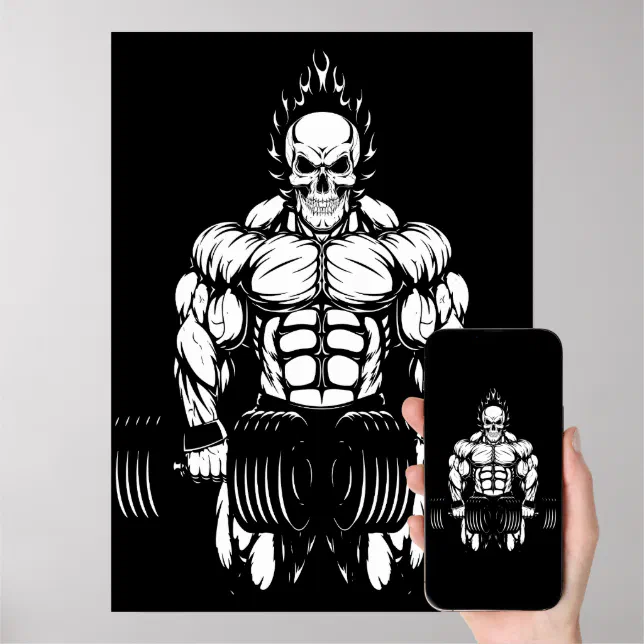 Bodybuilder - Workout Motivational Poster | Zazzle