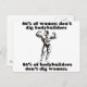 Bodybuilding Gay humor Postcard | Zazzle