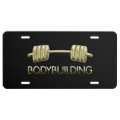 Bodybuilding License Plate | Zazzle