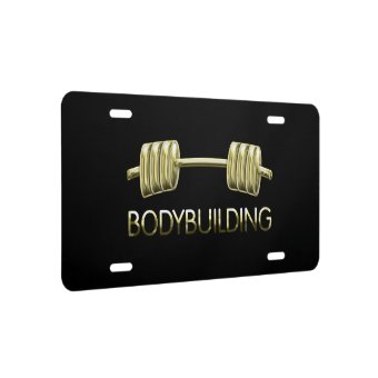 Bodybuilding License Plate | Zazzle