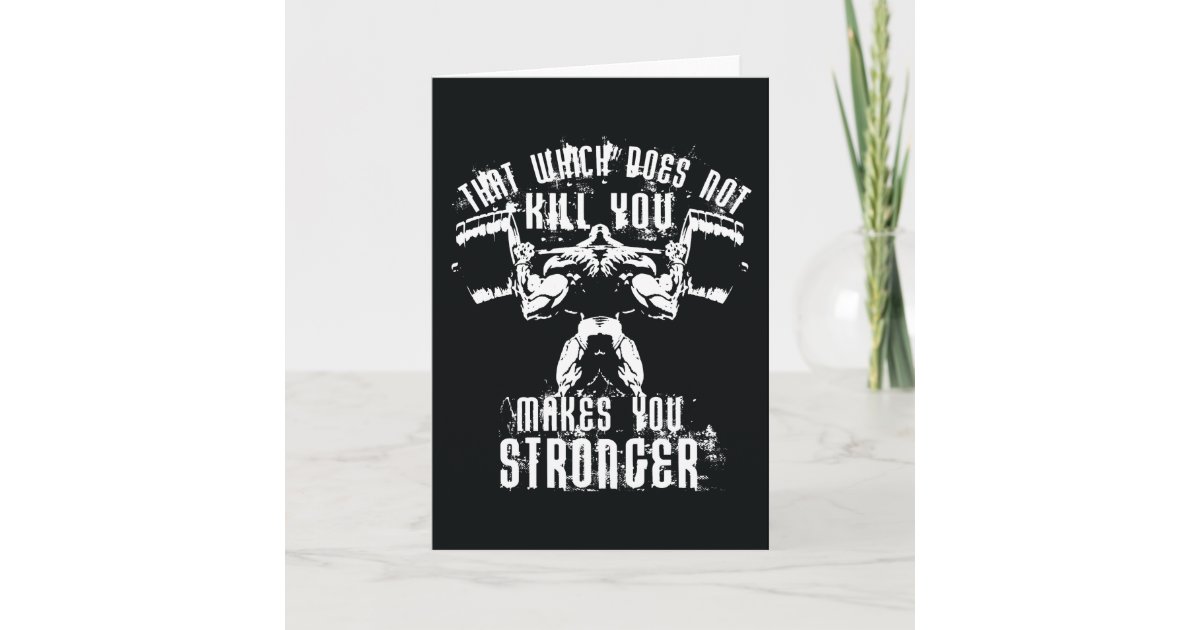 Bodybuilding Lifting Motivation - Squat Card | Zazzle