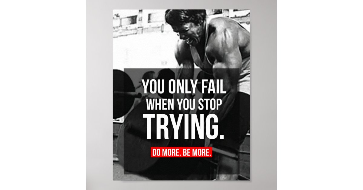 Bodybuilding Motivational Poster | Zazzle