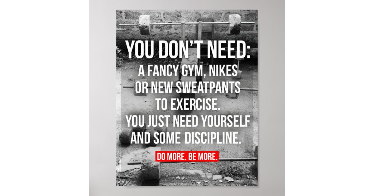 Bodybuilding Motivational Poster | Zazzle