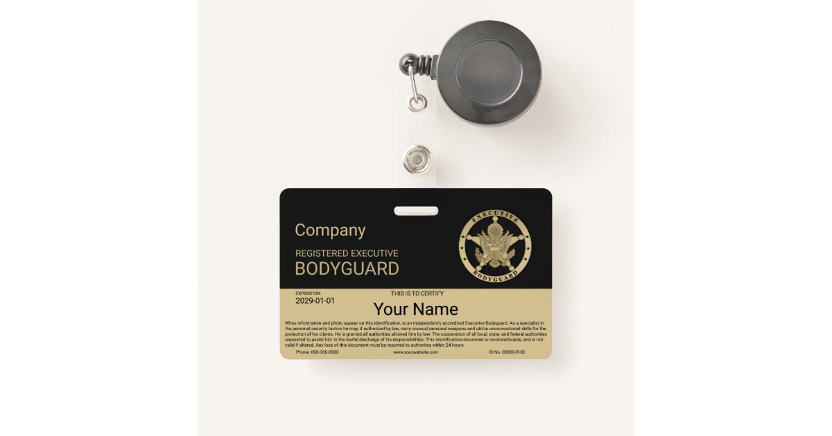 Bodyguard Badge | Zazzle