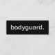 Bodyguard Business Card | Zazzle