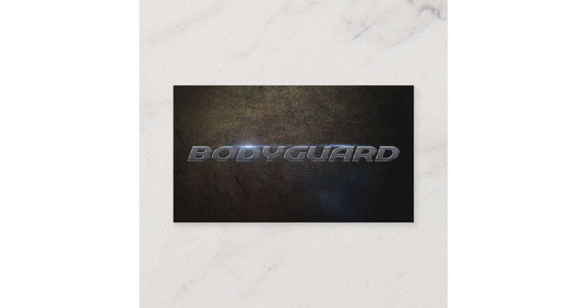 Bodyguard Business Card | Zazzle