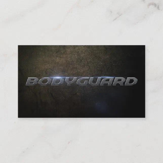 Bodyguard Business Card | Zazzle