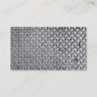 Bodyguard - Diamond Metal Plate Business Card | Zazzle