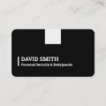 Bodyguard Personal Security Business Card | Zazzle