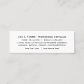 Bodyguard Professional Compact Business Cards | Zazzle