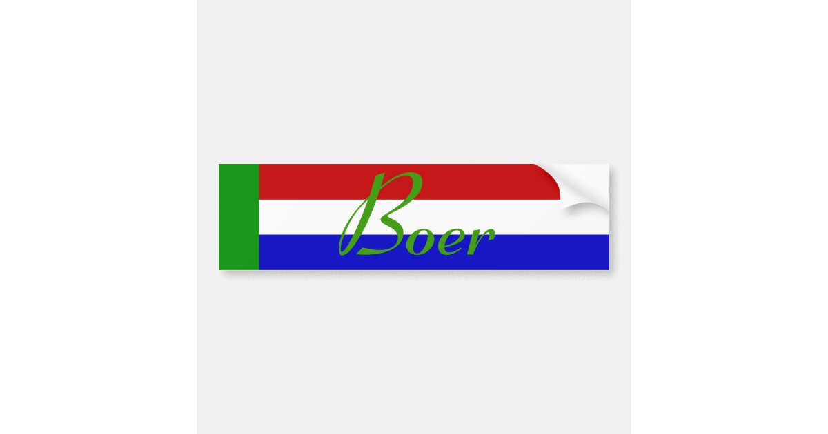 Boer Bumper Sticker | Zazzle