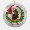 Boer Goat Baby Santa Hat Christmas Ornament | Zazzle