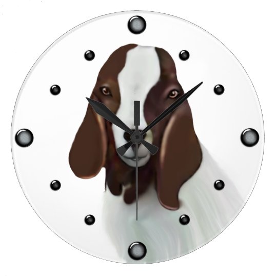 Boer Goat Painting Wall Clock | Zazzle.com