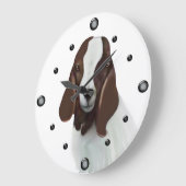 Boer Goat Painting Wall Clock | Zazzle