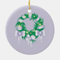 Boer Goat Wreath Holiday Ornament | Zazzle