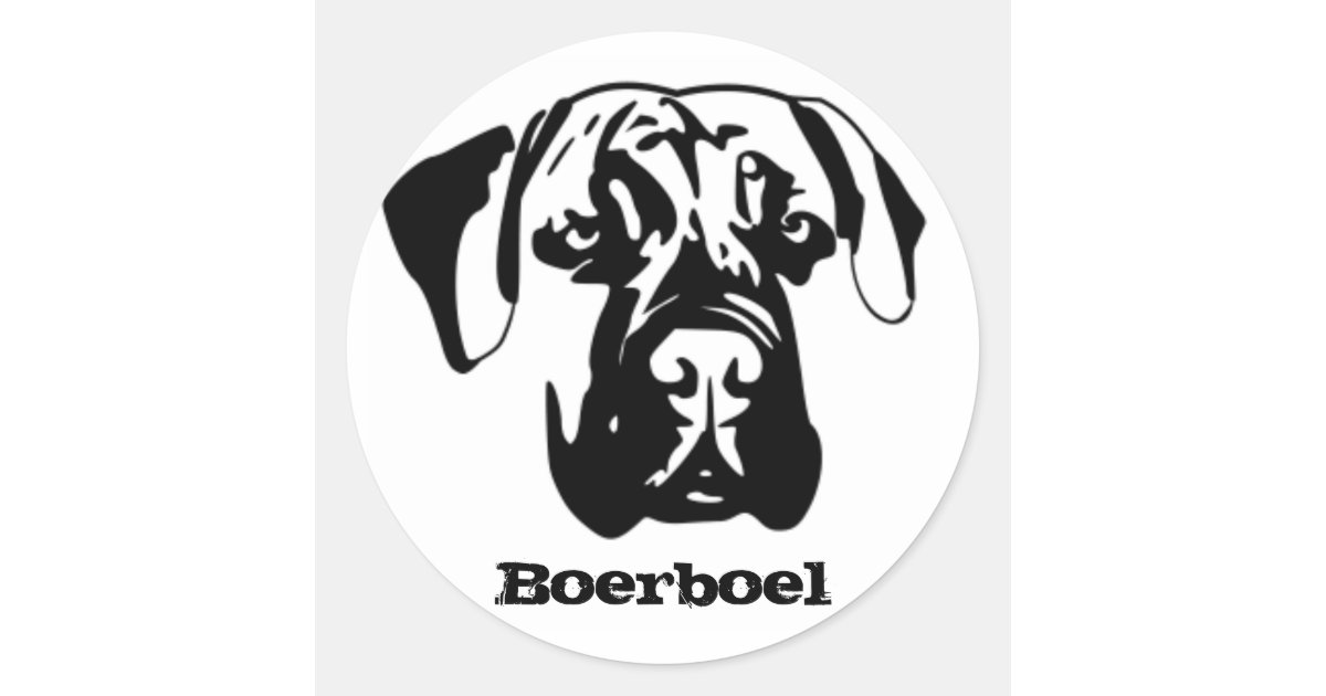 Boerboel Sticker | Zazzle