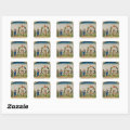 Boethius with the Wheel of Fortune Square Sticker | Zazzle