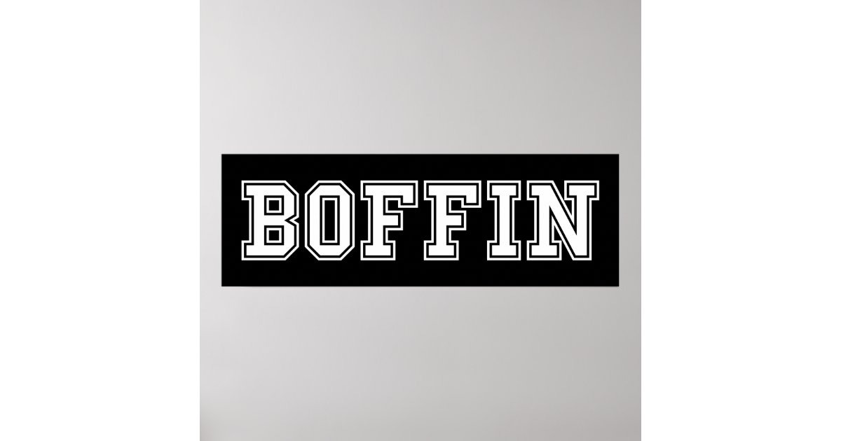 BOFFIN POSTER | Zazzle