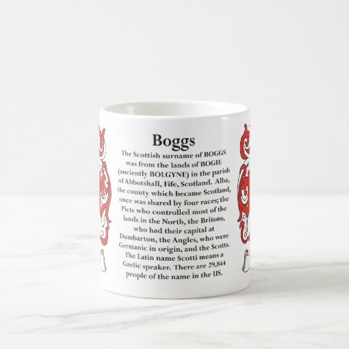 Boggs, History, Meaning and the Crest Mug | Zazzle
