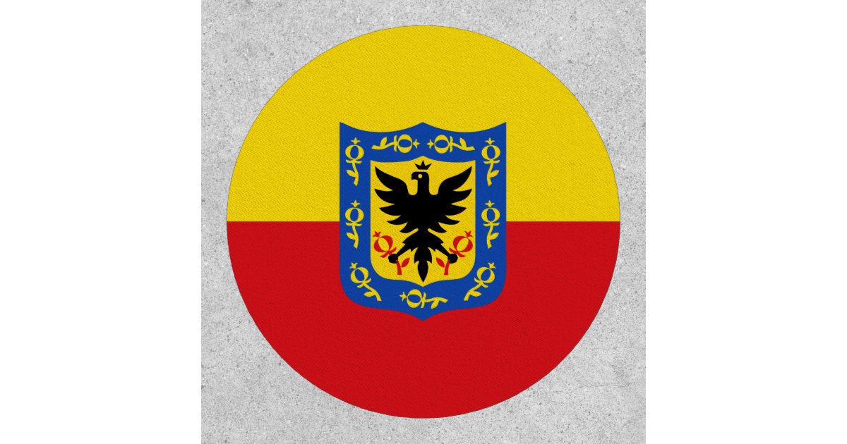 Bogota city flag Colombia symbol Patch | Zazzle