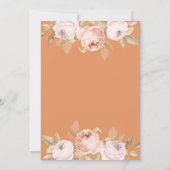 Bohemian Apricot Peonies Wedding Invitation | Zazzle