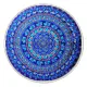 Bohemian blue door knob | Zazzle