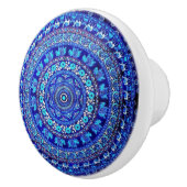 Bohemian blue door knob | Zazzle