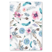 Bohemian Chic Floral Boho Girl Tissue Paper | Zazzle