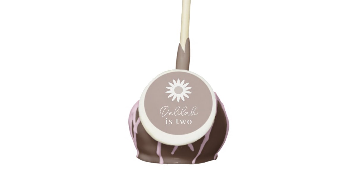 Bohemian Daisy Birthday Cake Pops | Zazzle