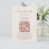 Bohemian Directions Digital Maps With QR Code Enclosure Card | Zazzle
