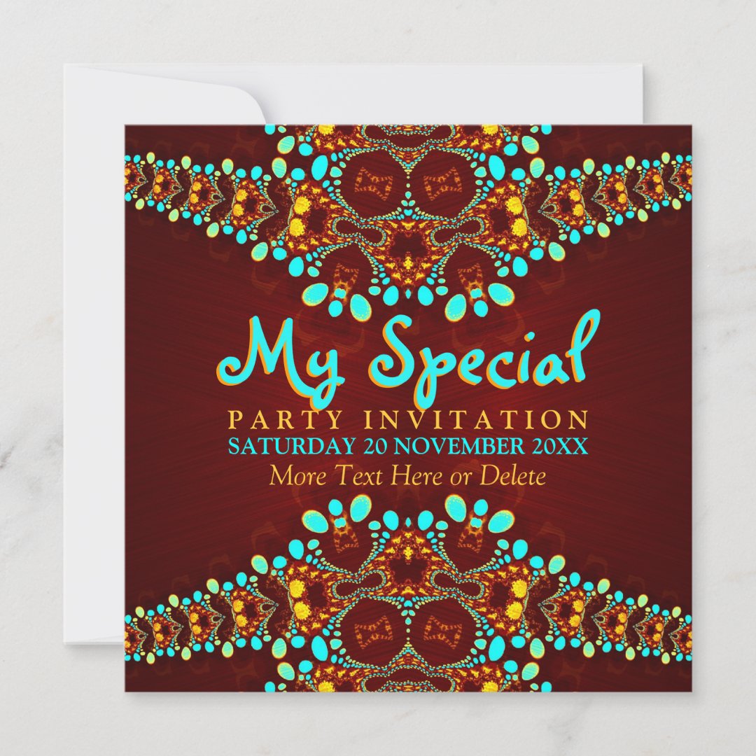 Bohemian Diva Special Event Party Invitation | Zazzle