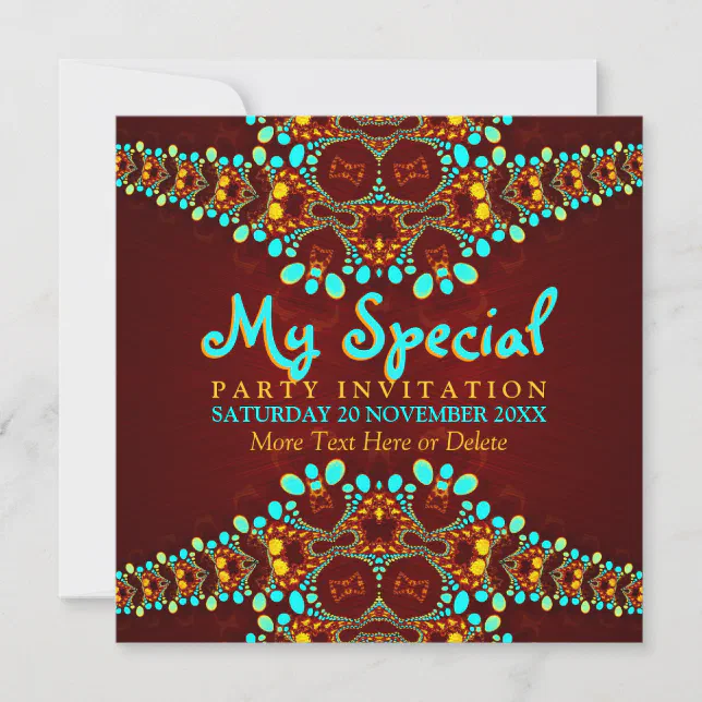 Bohemian Diva Special Event Party Invitation | Zazzle