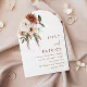 Bohemian Floral Terracotta Arch Wedding Invitation | Zazzle