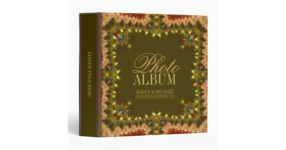 Bohemian Lace Ruffles Photo Album Binder | Zazzle