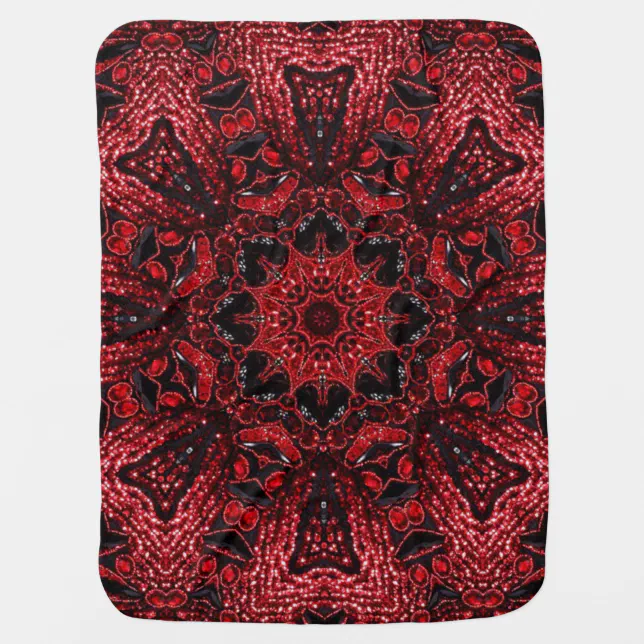 bohemian moroccan maroon burgundy mandala swaddle blanket | Zazzle