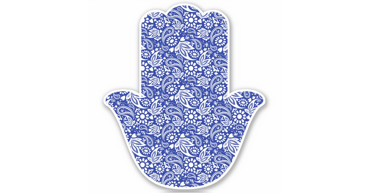 Bohemian Motif Hamsa Hand Sticker | Zazzle