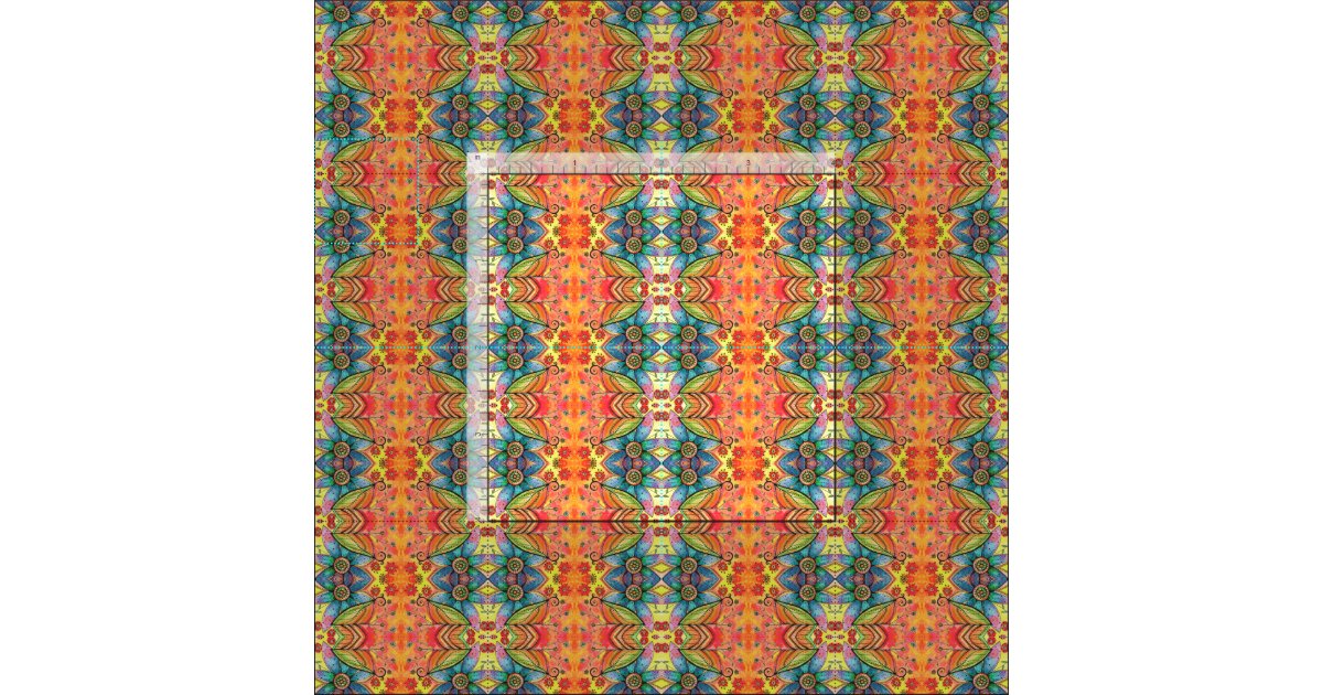 Bohemian Style Fabric | Zazzle