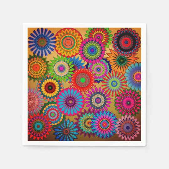 Bohemian Style Paper Napkins | Zazzle.com