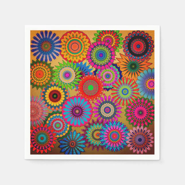 Bohemian Style Paper Napkins | Zazzle