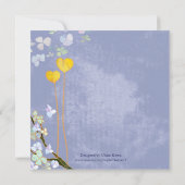 Bohemian Style Powder Blue Wedding Invitation | Zazzle