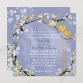 Bohemian Style Powder Blue Wedding Invitation | Zazzle