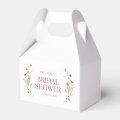 Bohemian Watercolor Wildflower Bridal Shower Gable Favor Boxes | Zazzle