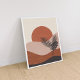 Boho Abstract Landscape Sunset Poster | Zazzle