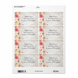 Boho Address Labels | Zazzle